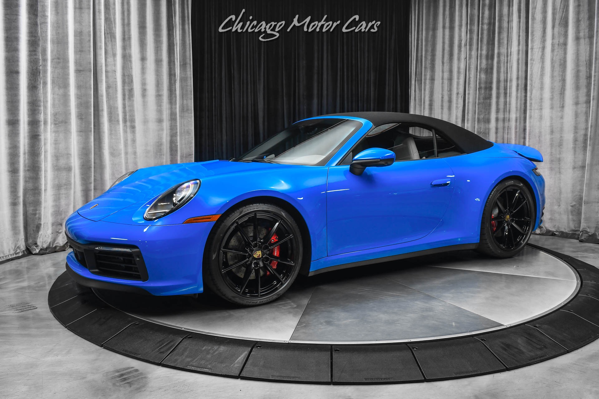 Blue Porsche Car