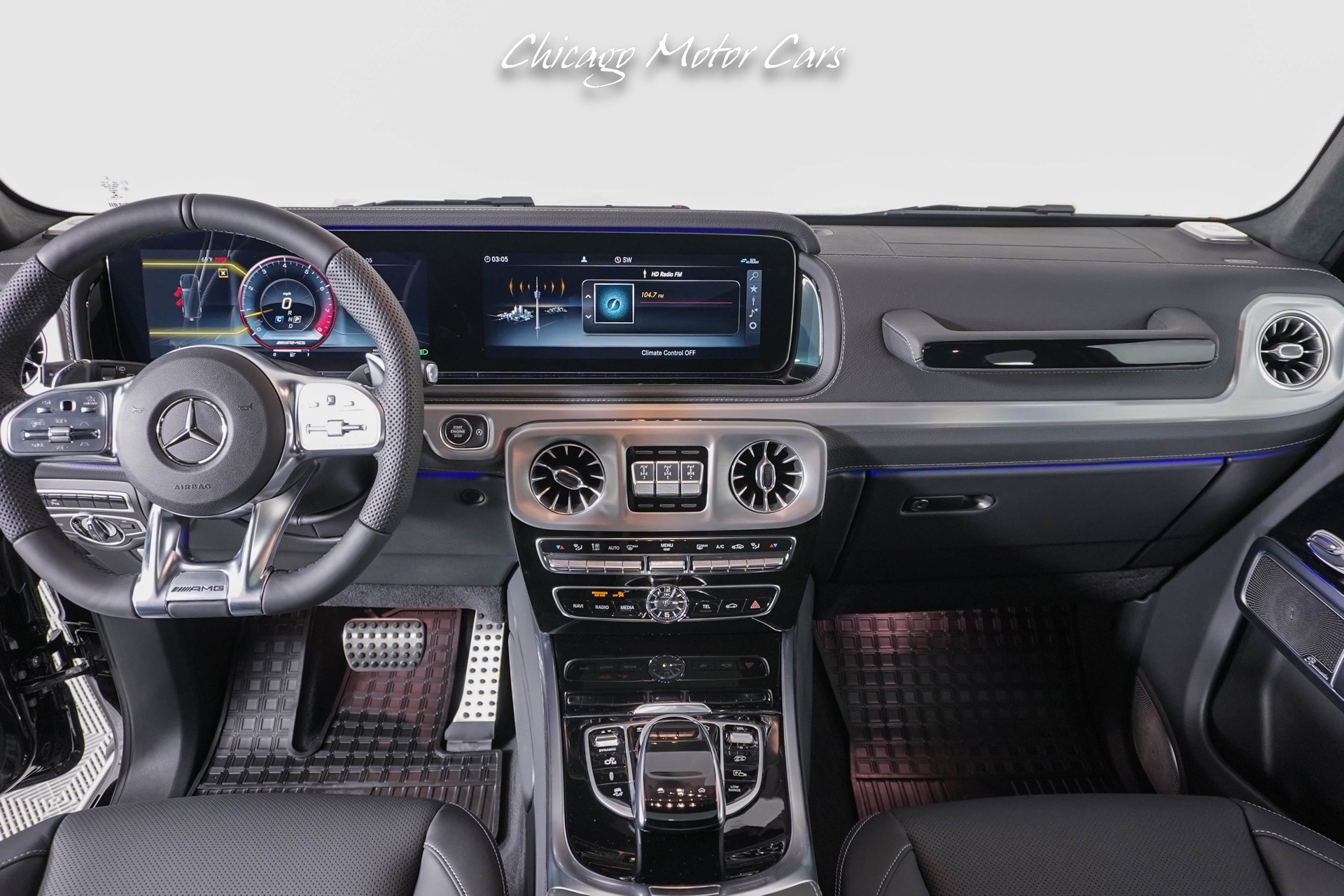 Black Mercedes G Class 2022 Interior