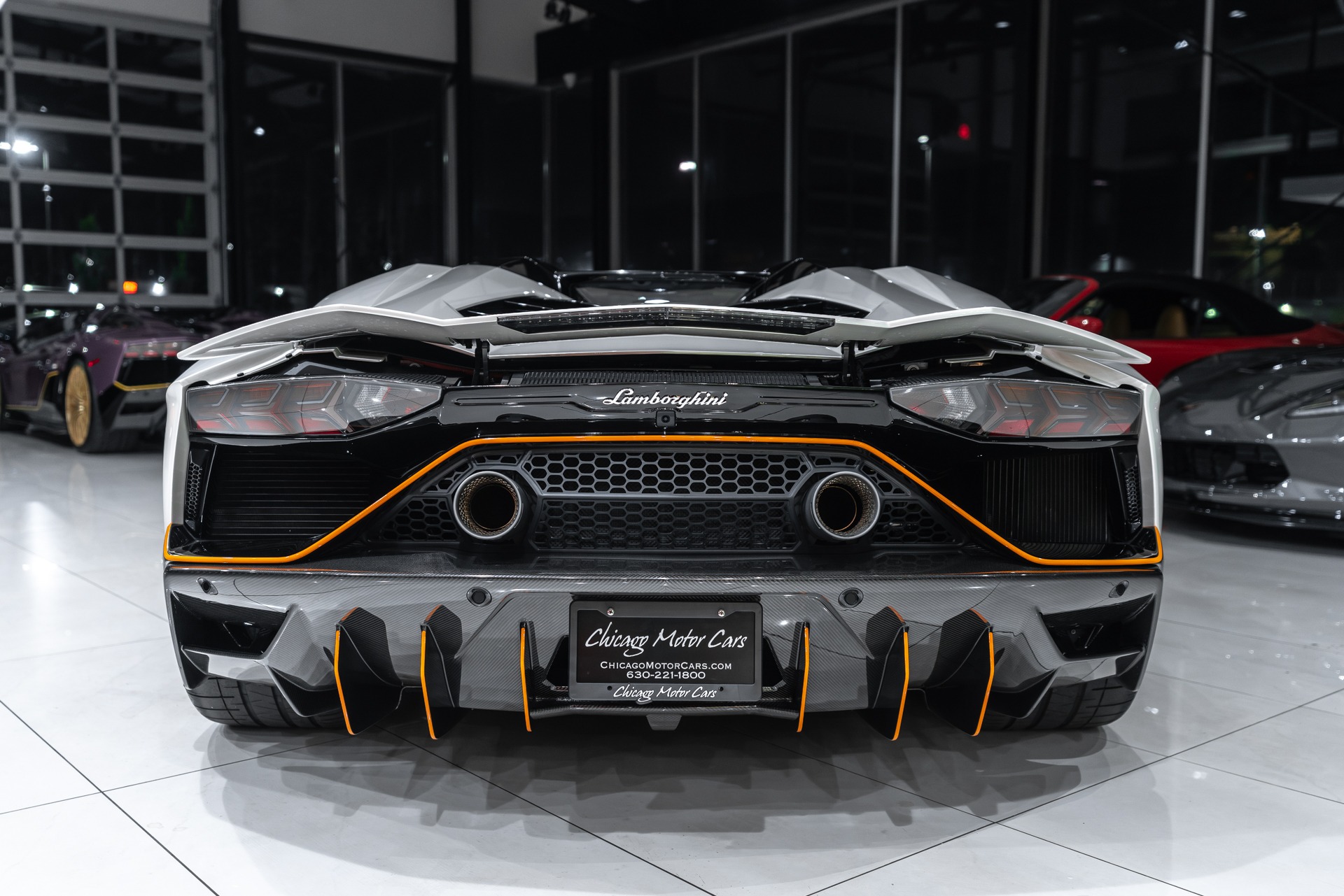 Aventador White Back