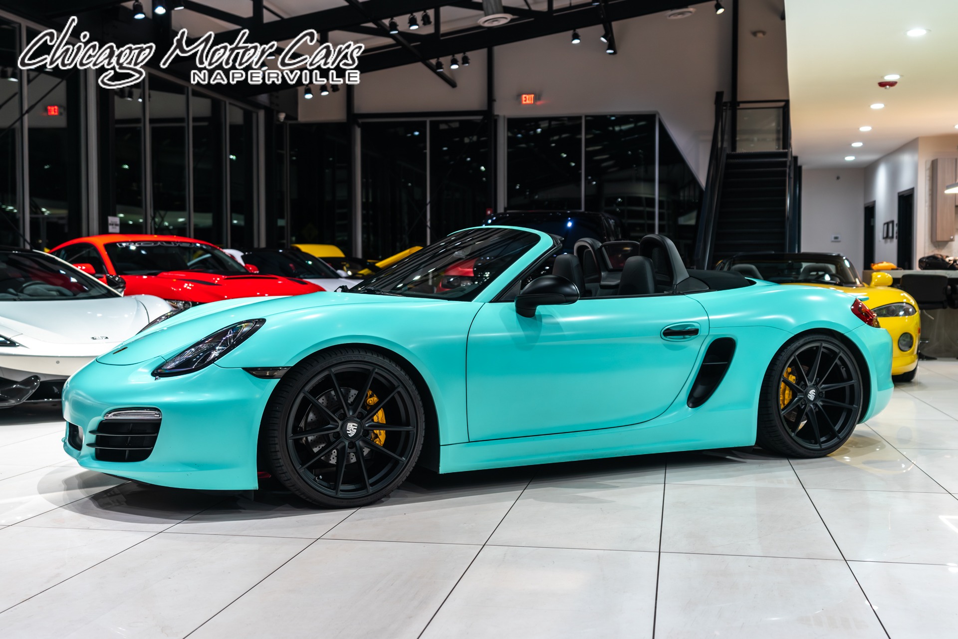 Used 2013 Porsche Boxster Convertible! Low Miles! Tiffany Blue Wrap ...