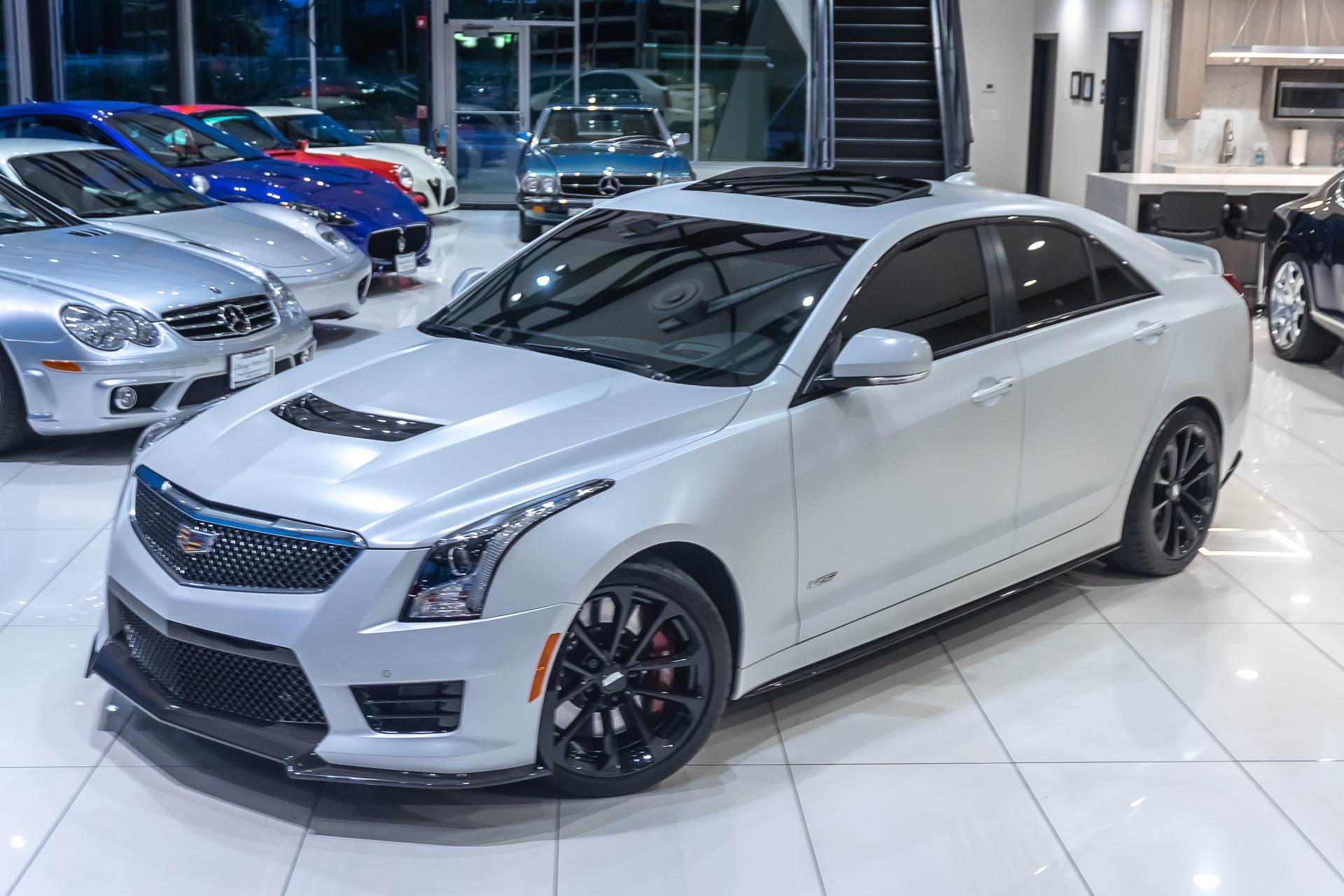 Used 2016 Cadillac ATS V Sedan 21 OF 102 CRYSTAL WHITE FROST EDITION