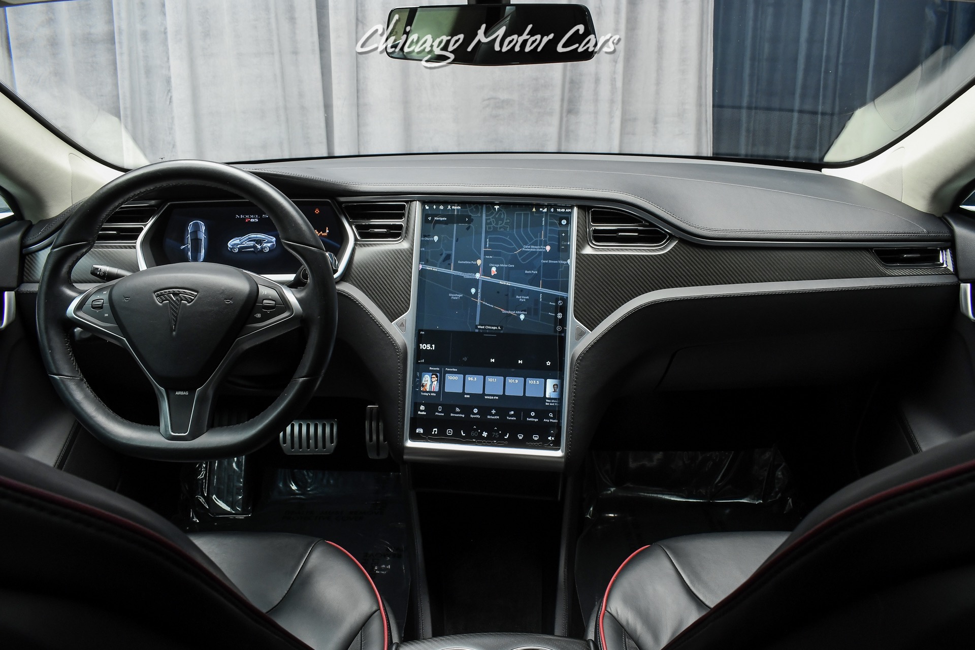 Tesla Model S Interior Carbon Fiber