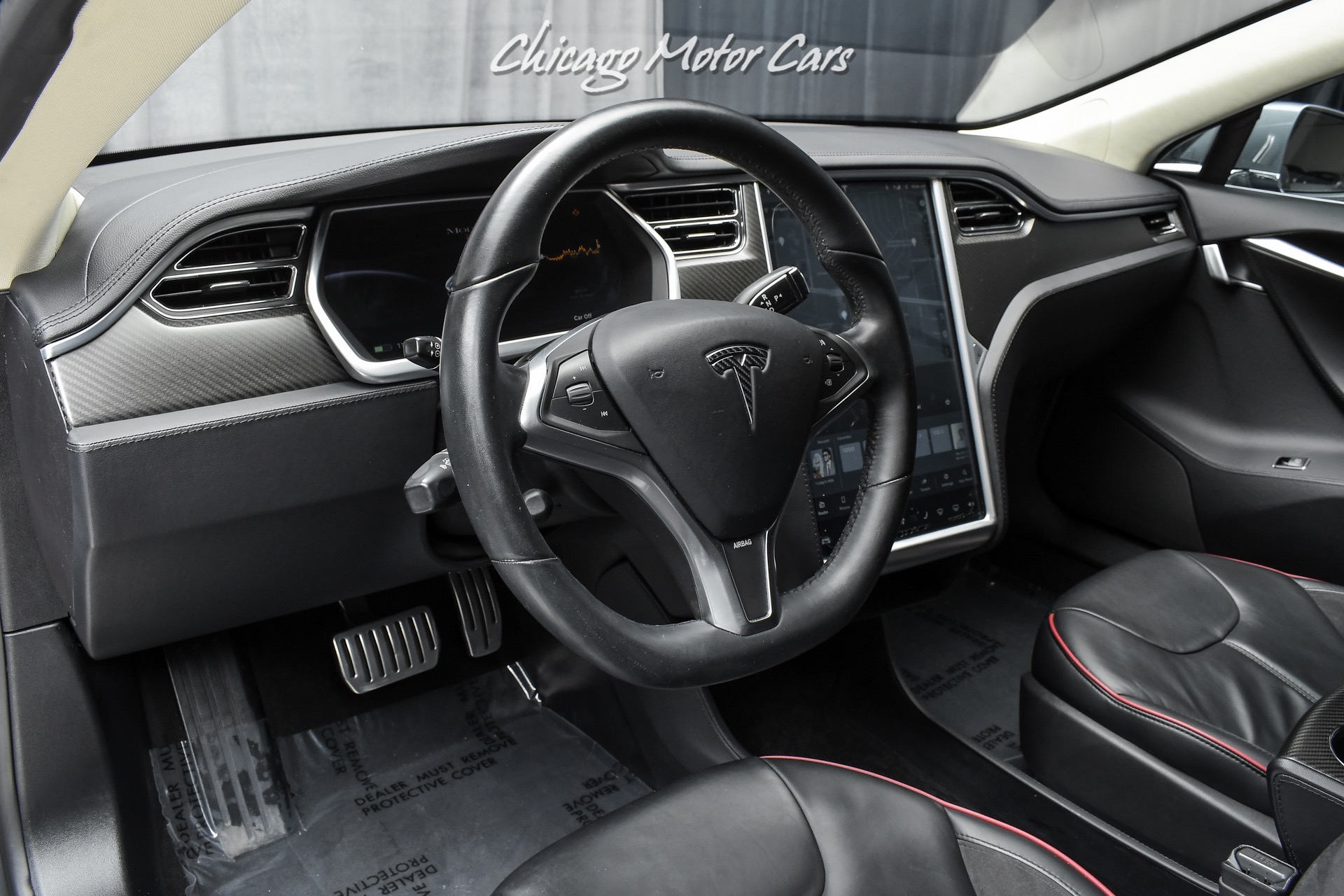 Tesla Model S Interior Carbon Fiber