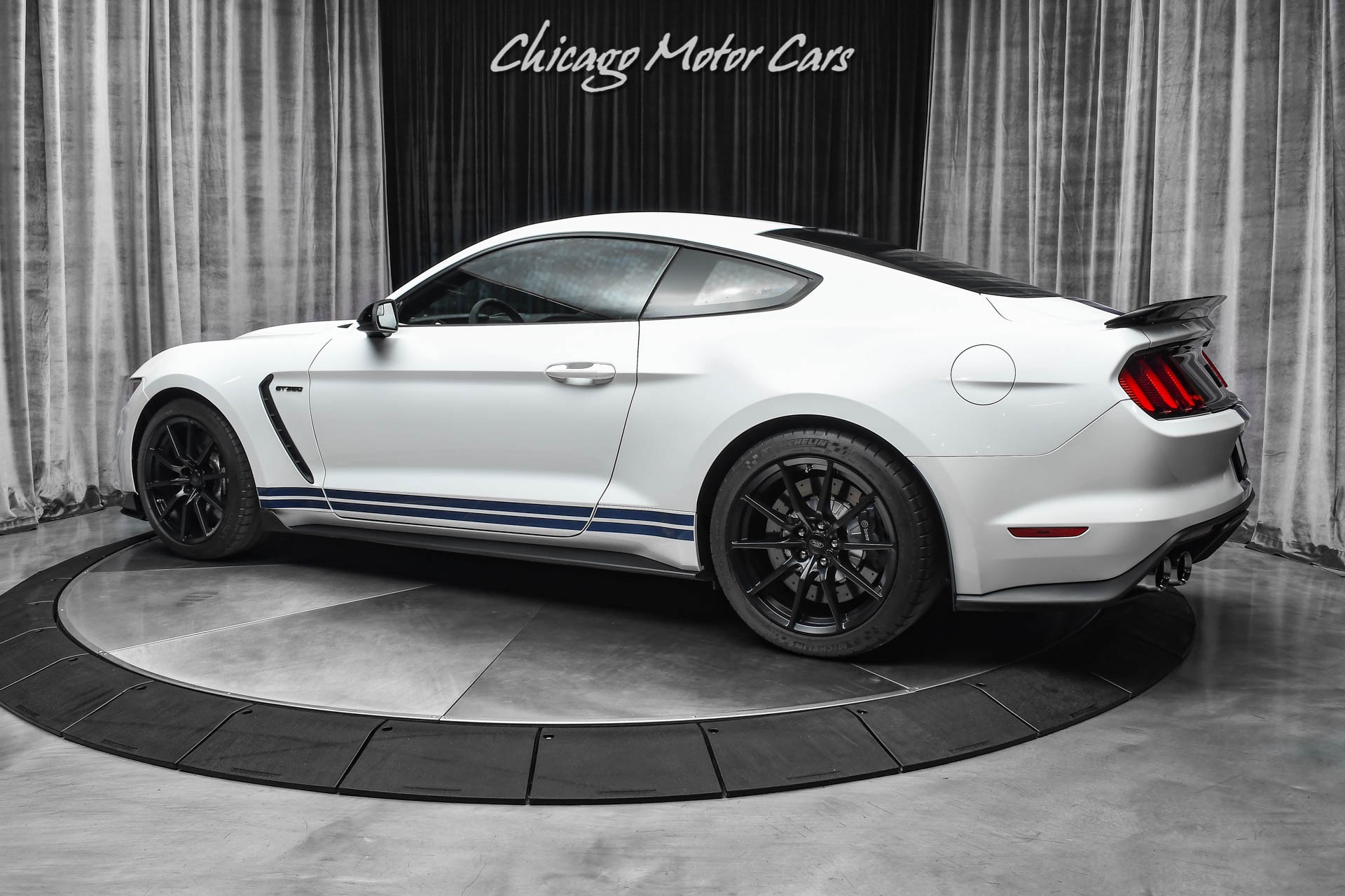 Satin White Mustang