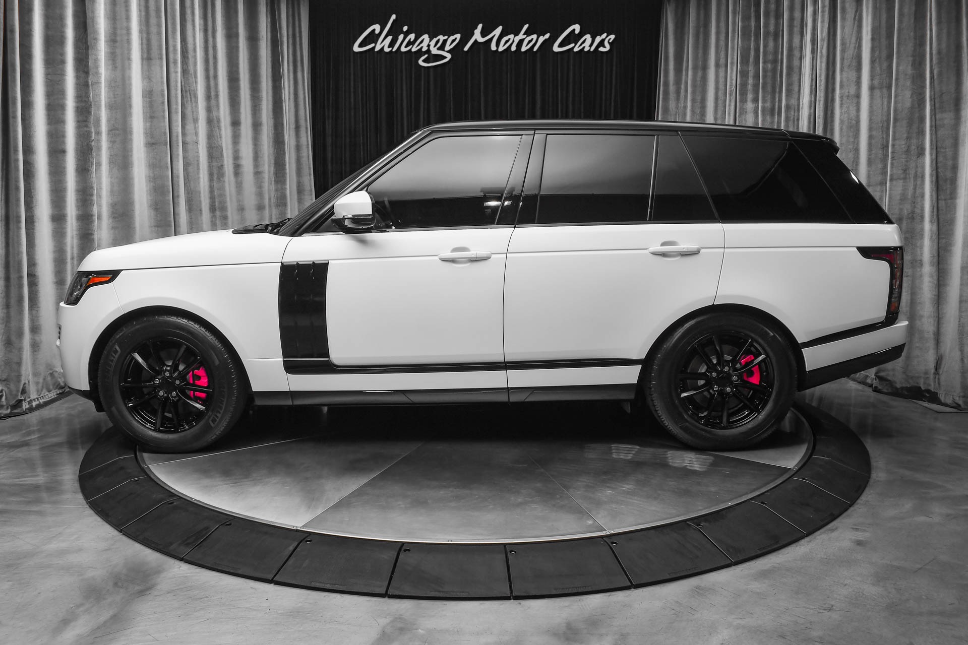 White Range Rover Blacked Out Windows