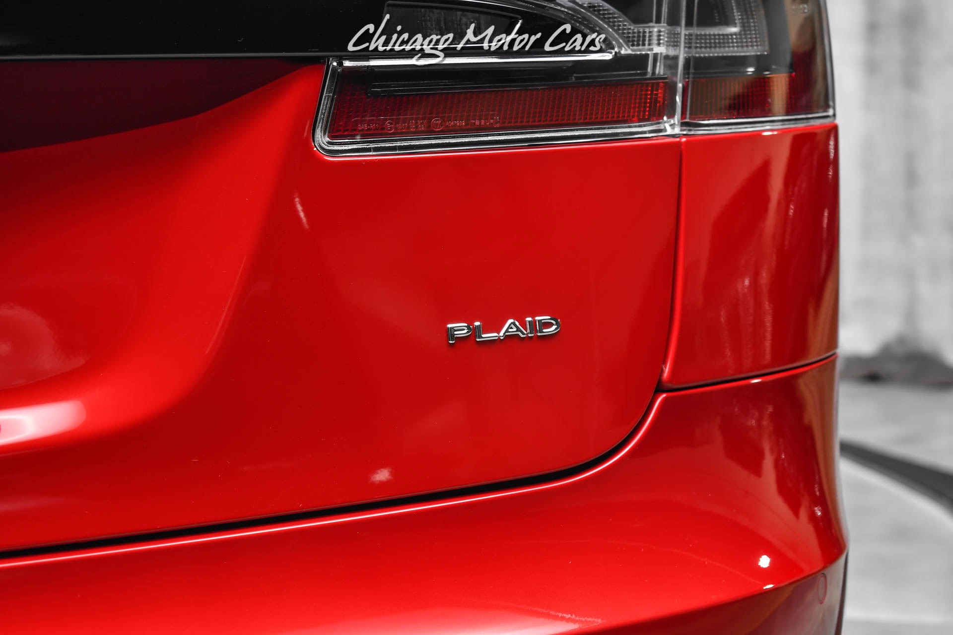 Tesla Model S Red Rear