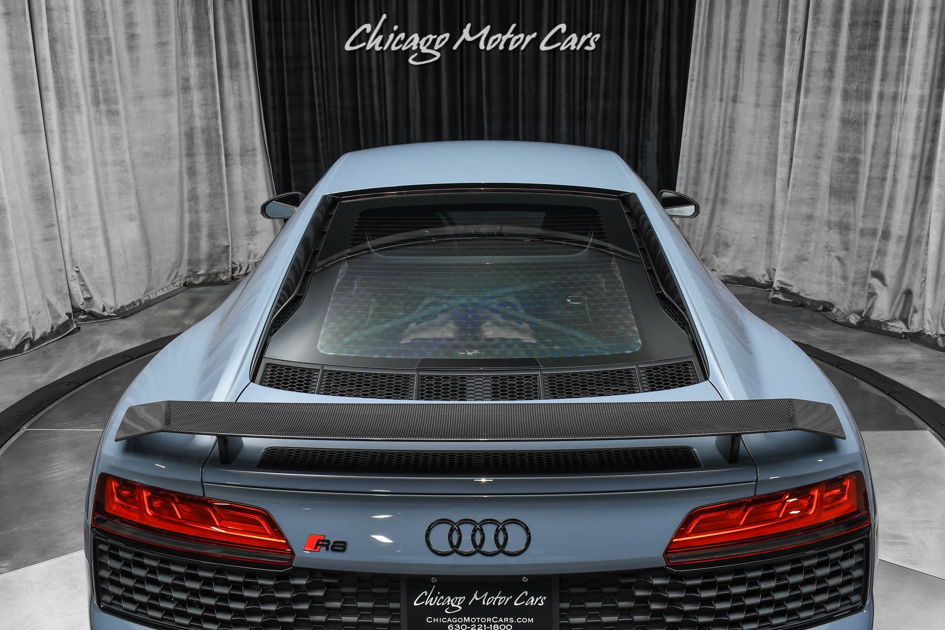 Gray Audi R8 From Back