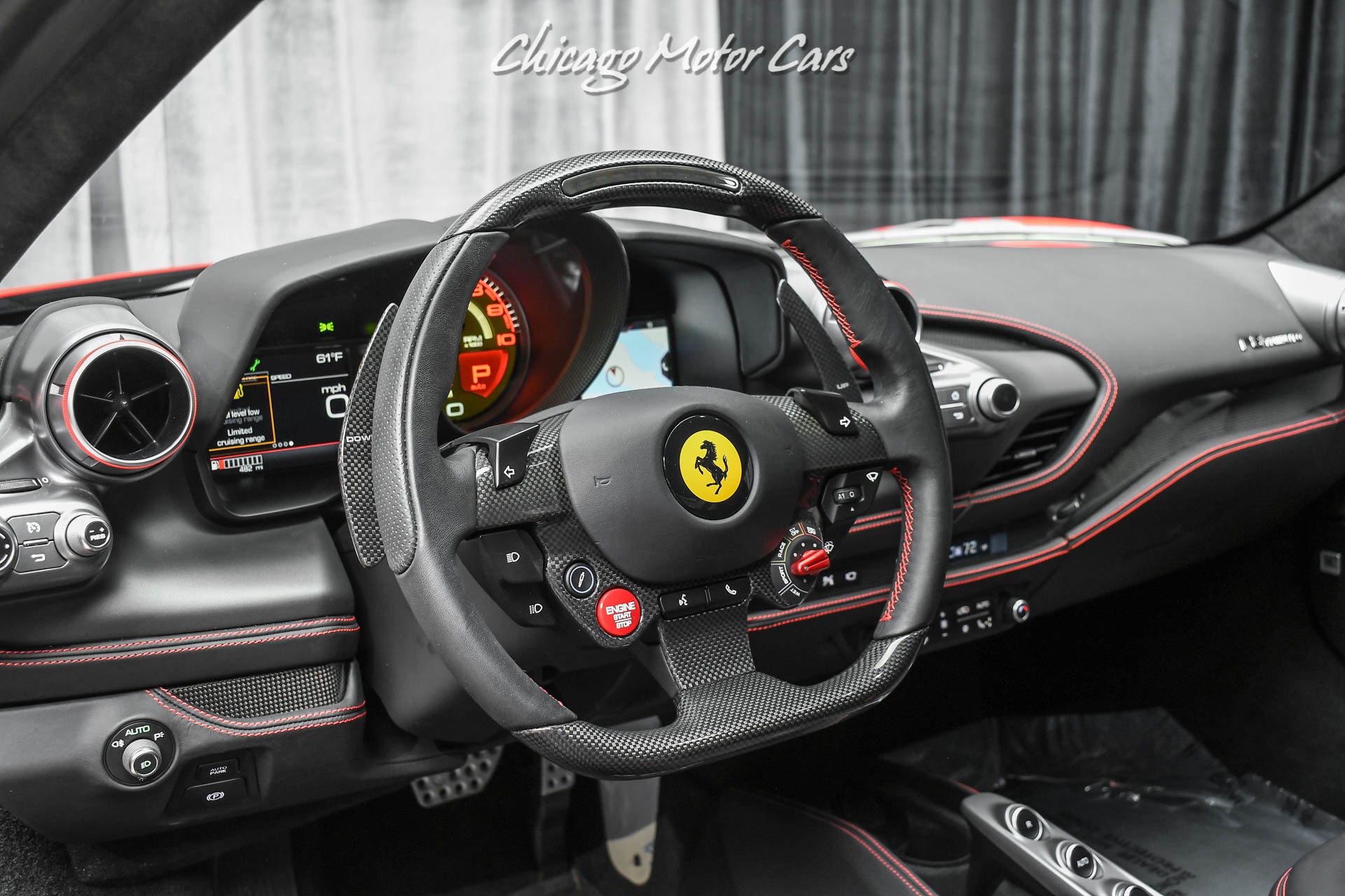 Used 2020 Ferrari F8 Tributo Coupe Rosso Corsa ONLY 400 Miles! Carbon ...