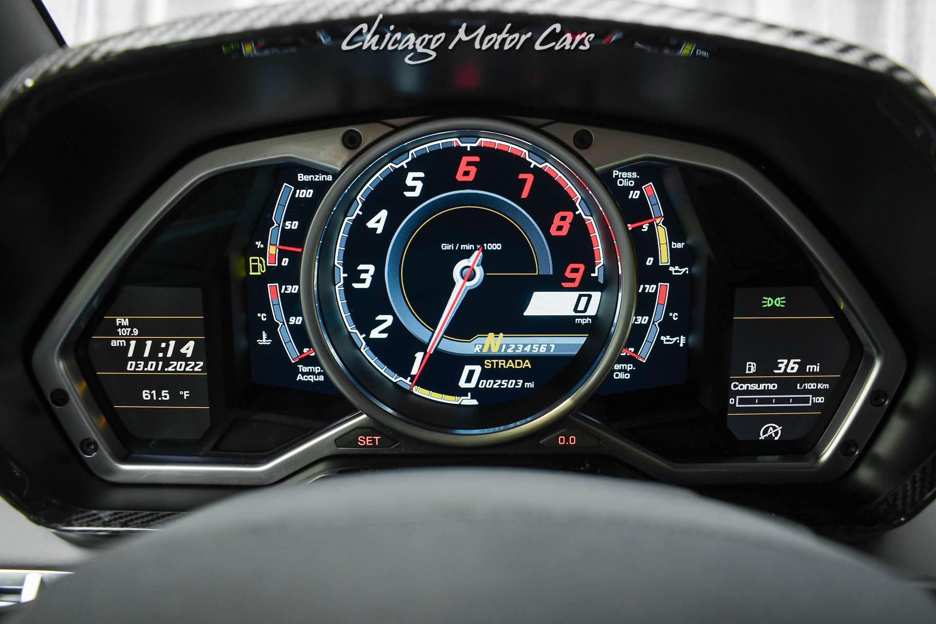 Aventador Speedometer