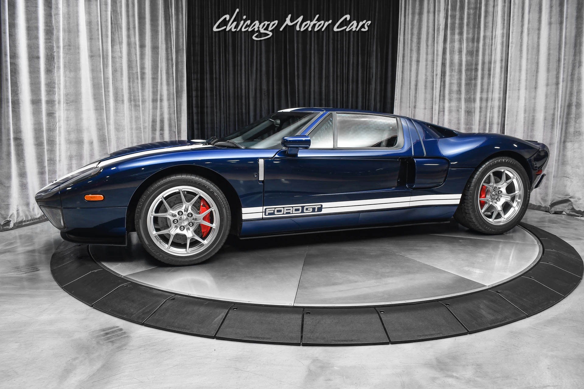 Ford Gt Azul 2005 Auto World 2005 Ford GT (Blue) X Traction HO Slot